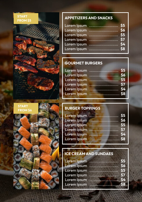 food template | PosterMyWall