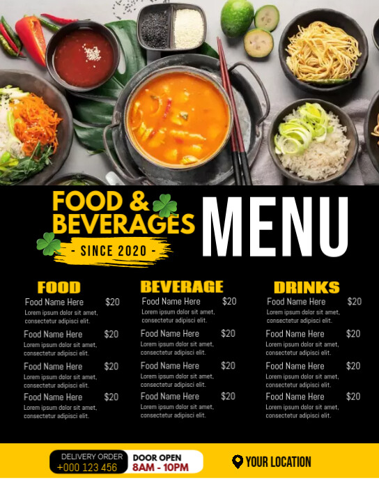 FOOD TEMPLATE | PosterMyWall