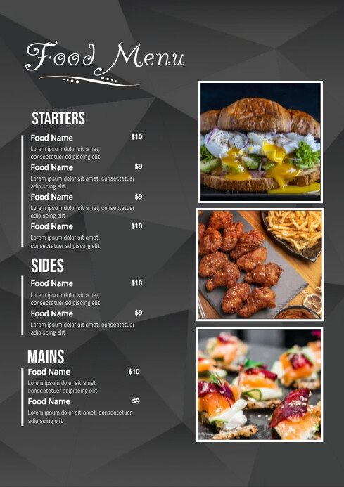 FOOD TEMPLATE | PosterMyWall