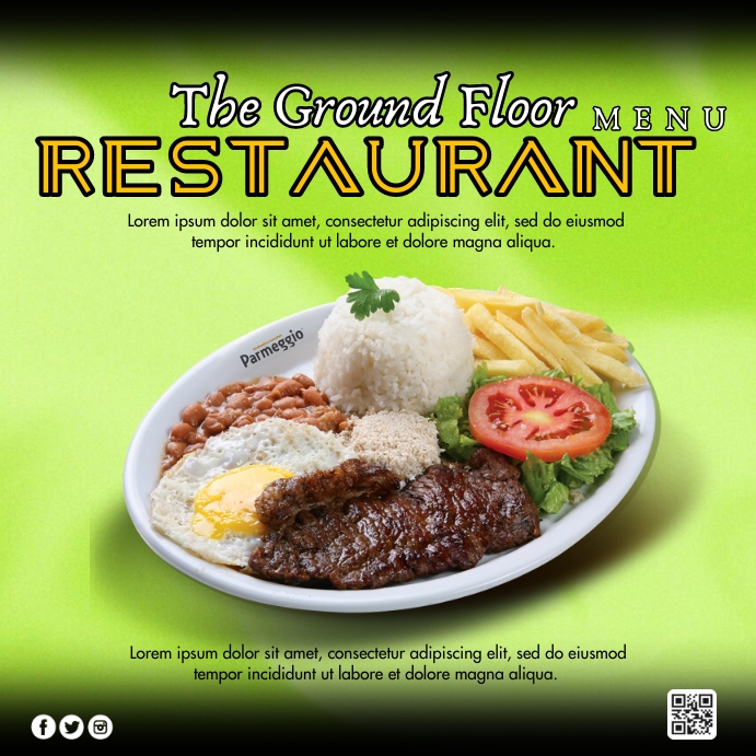 Copy of FOOD TEMPLATE.E | PosterMyWall