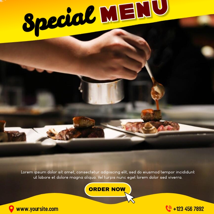 Copy of FOOD TEMPLATE.E | PosterMyWall