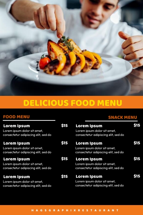 Copy of FOOD TEMPLATE.E | PosterMyWall