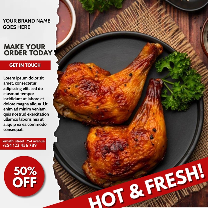 FOOD TEMPLATE.E | PosterMyWall