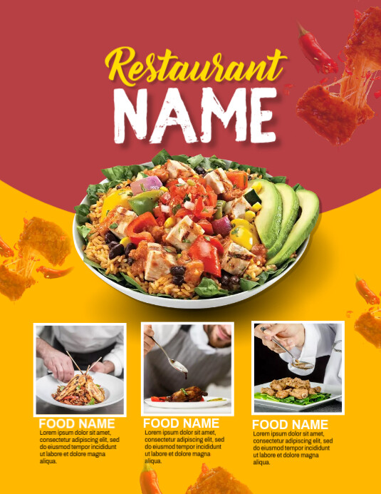 Copy of FOOD TEMPLATE.E | PosterMyWall