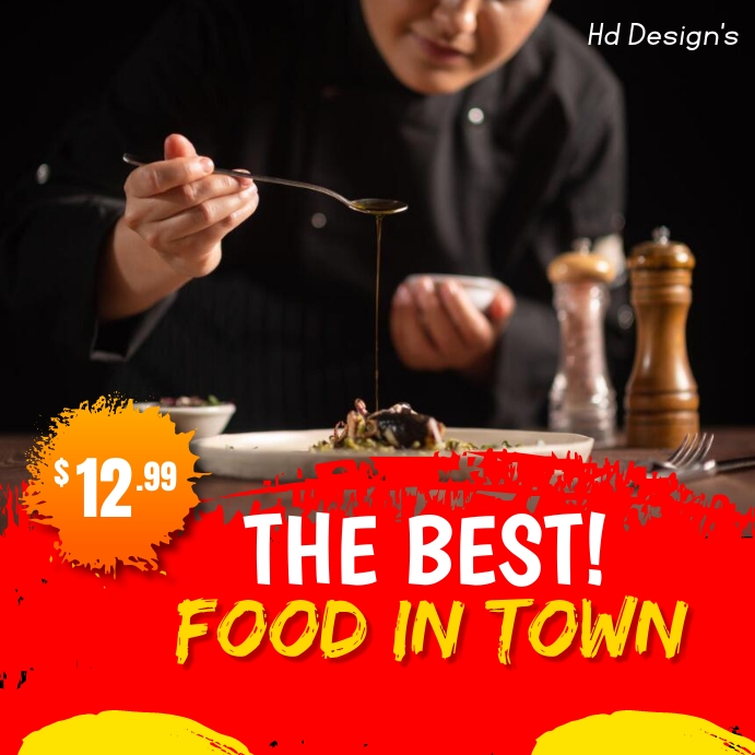 Copy of FOOD TEMPLATE.E | PosterMyWall