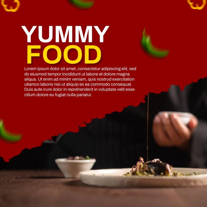 Copy of FOOD TEMPLATE.E | PosterMyWall
