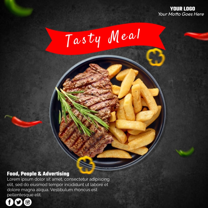 Copy of FOOD TEMPLATE.E | PosterMyWall