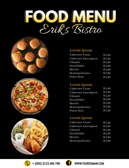 FOOD TEMPLATE.E | PosterMyWall