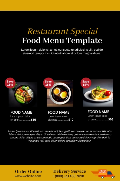 Copy of FOOD TEMPLATE.E | PosterMyWall