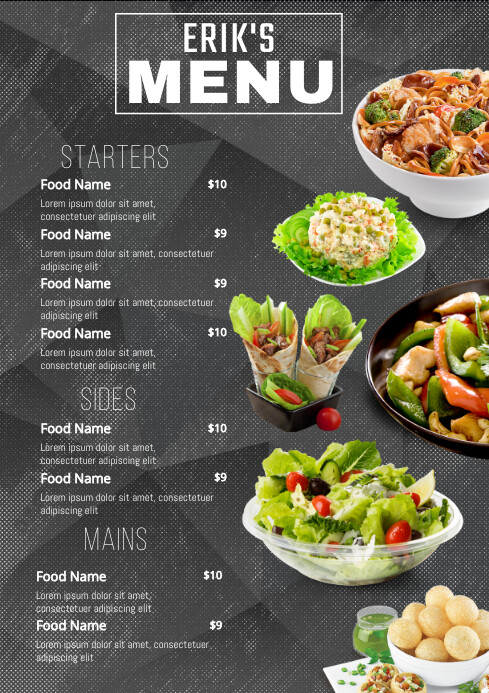 FOOD TEMPLATE.E | PosterMyWall