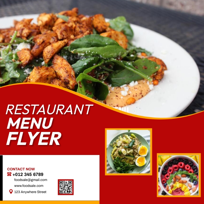 Copy of FOOD TEMPLATE.E | PosterMyWall