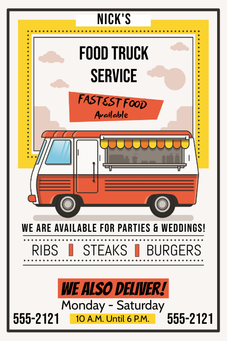 food truck Template | PosterMyWall