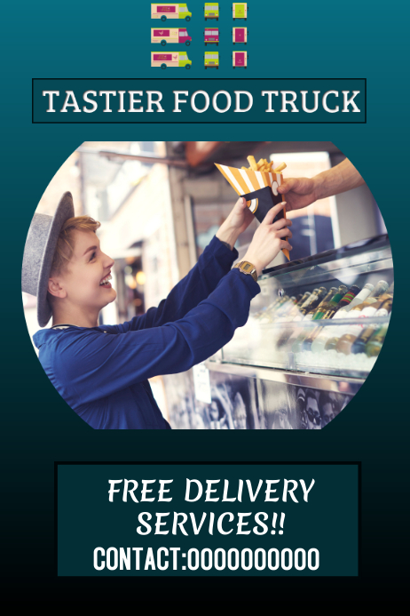Food truck poster Template | PosterMyWall