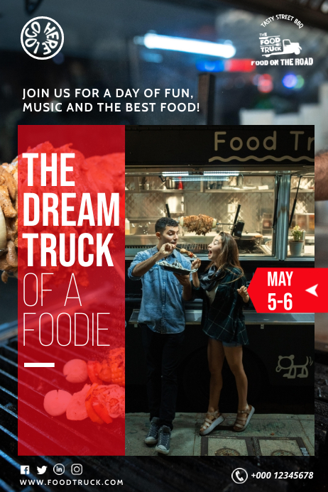 FOOD TRUCK POSTER Template | PosterMyWall