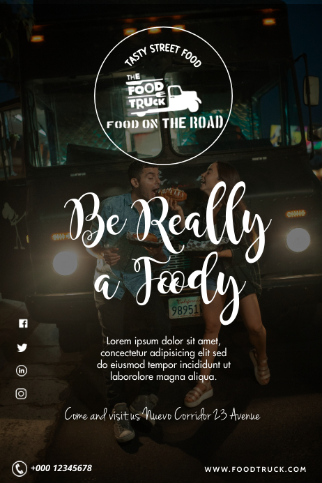 FOOD TRUCK POSTER Template | PosterMyWall