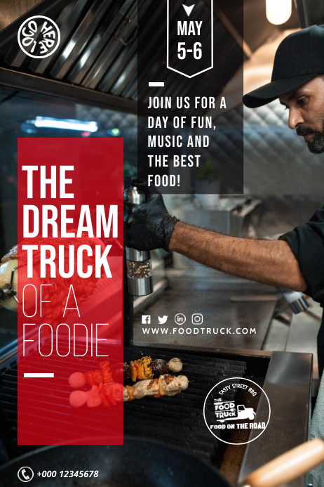 FOOD TRUCK POSTER Template | PosterMyWall