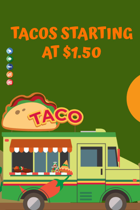 Food Vendor Truck Template | PosterMyWall