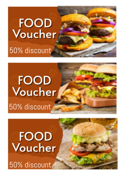 Food voucher Template | PosterMyWall
