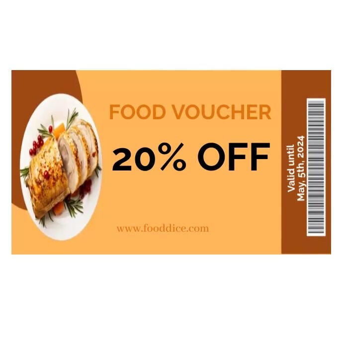 Food voucher Instagram post Template | PosterMyWall