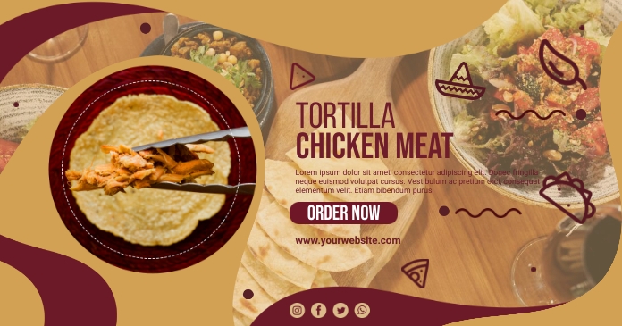 Food Website Header Template | PosterMyWall