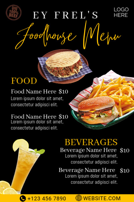 foodhouse.a Template | PosterMyWall