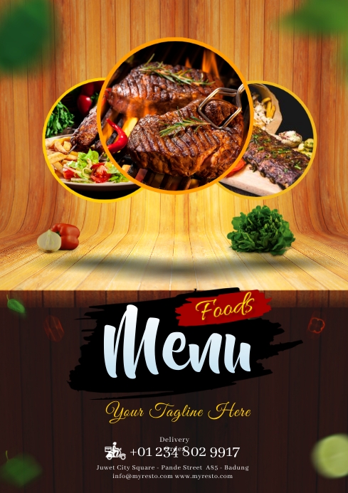 Foods Menu Template | PosterMyWall