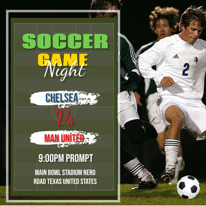 Modèle Foot Ball | PosterMyWall