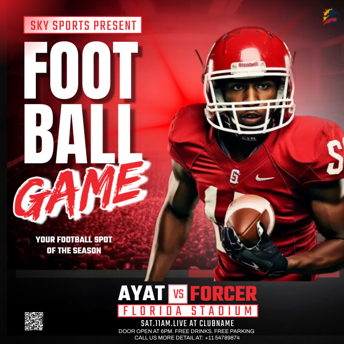 football poster Template | PosterMyWall