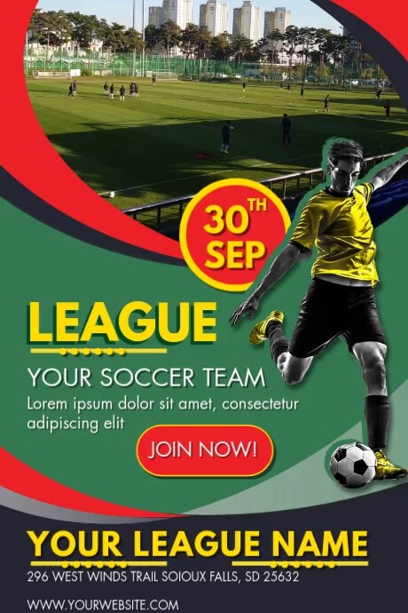 football, soccer Template | PosterMyWall