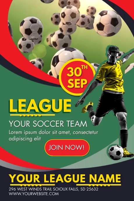 football, soccer Template | PosterMyWall