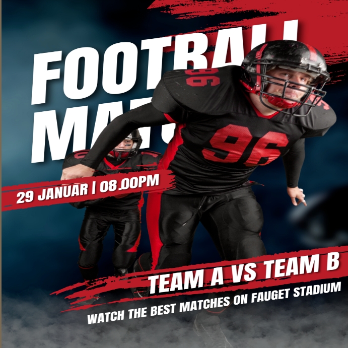 Copy of Football background illustration | PosterMyWall