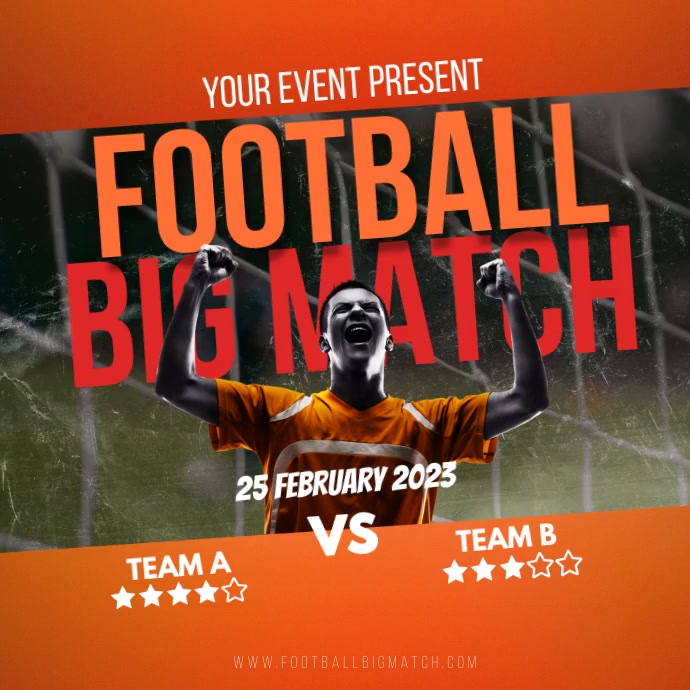 Copy of Football Big Match 2023 | PosterMyWall