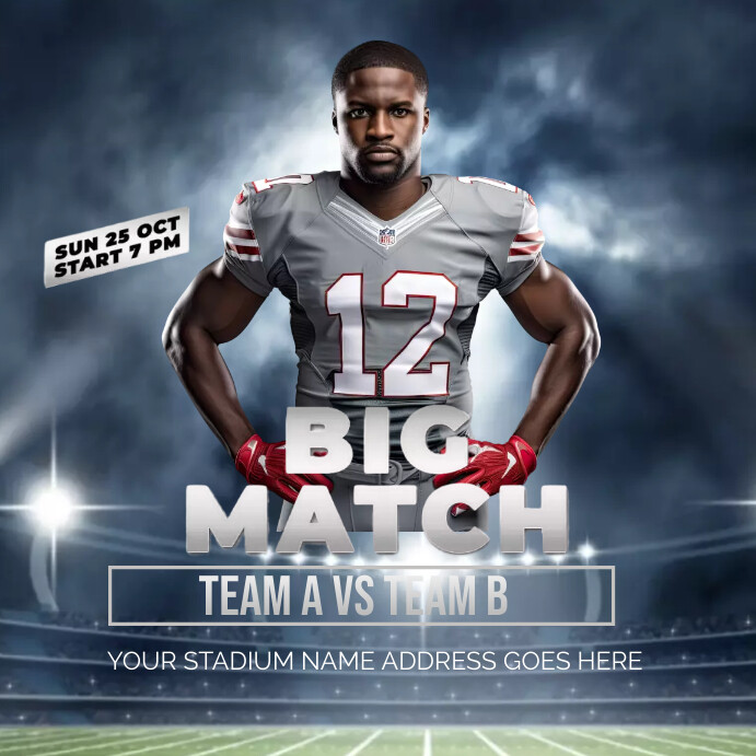 Football Big Match | PosterMyWall