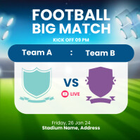 Football Match Final Poster Template | PosterMyWall