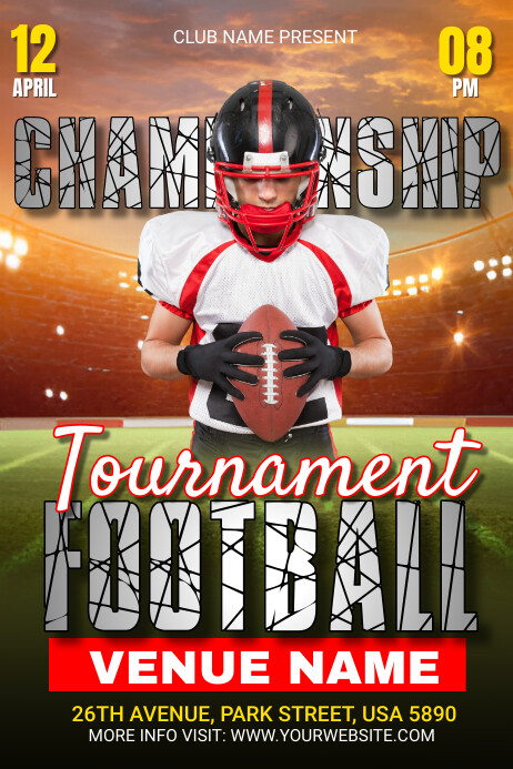Copy of Football Championship Tournament | PosterMyWall