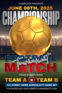 Football Tournament Template | PosterMyWall