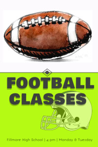 Football classes Template | PosterMyWall