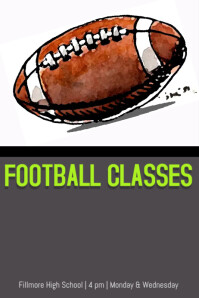 Football classes Template | PosterMyWall