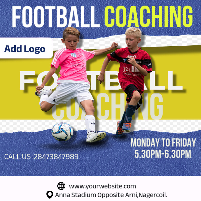 Copy of football coaching template | PosterMyWall