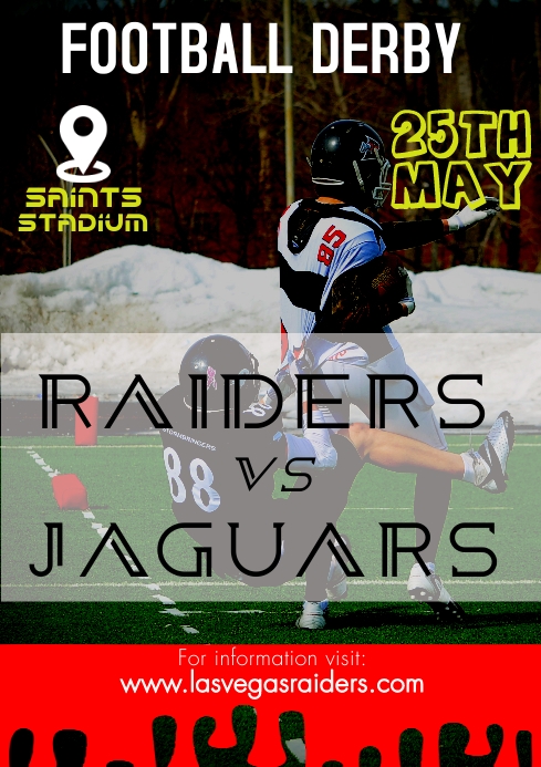 FOOTBALL DERBY TOURNAMENT design Template | PosterMyWall