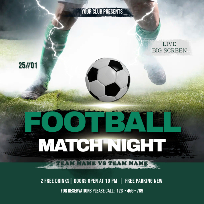 Football Template | PosterMyWall