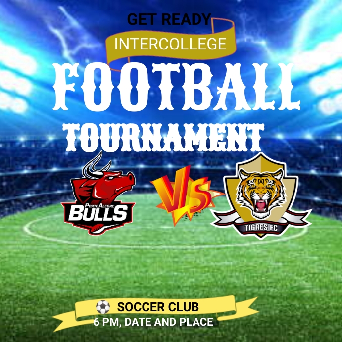 FOOTBALL Template | PosterMyWall