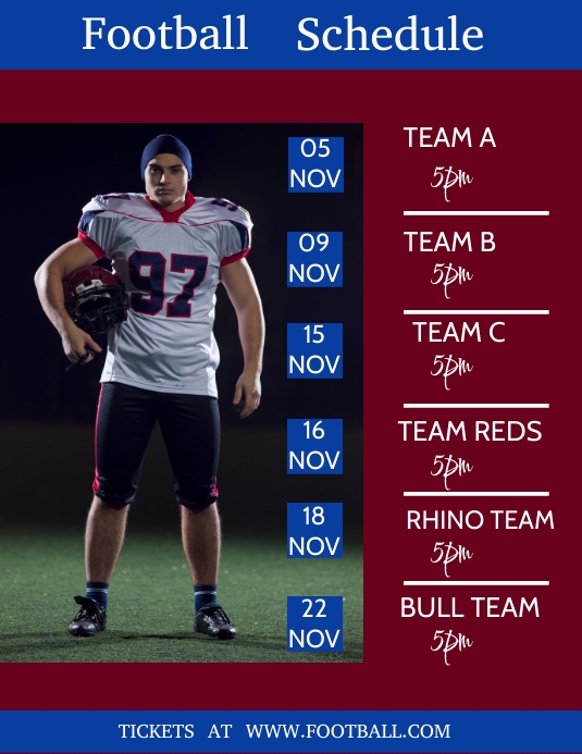 Copy of football | PosterMyWall