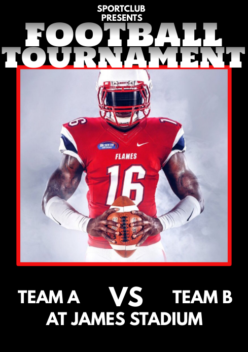 FOOTBALL Template | PosterMyWall