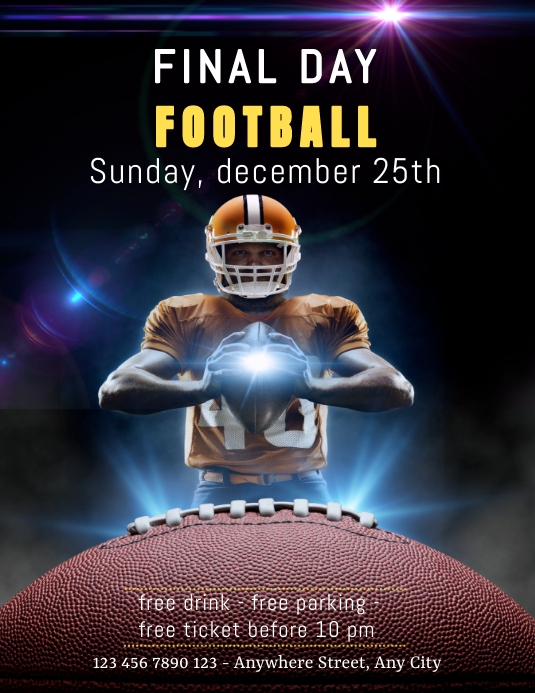 Football Template | PosterMyWall