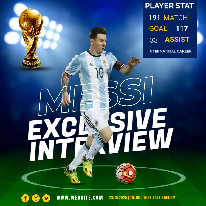 Copy of Football | PosterMyWall