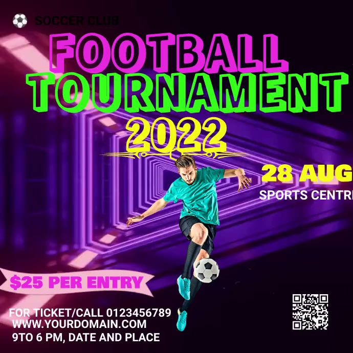 FOOTBALL Template | PosterMyWall