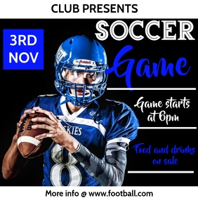 Soccer post Template | PosterMyWall