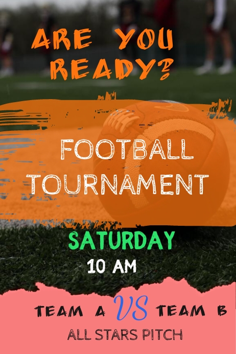 Copy of Football | PosterMyWall