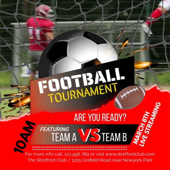 Copy of Football | PosterMyWall